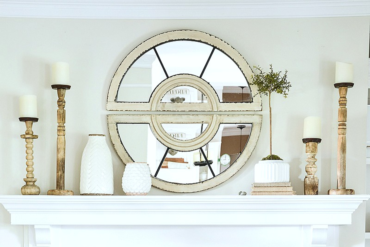 An All White Mantel Is Timeless — How To Achieve The Look | 21Oak